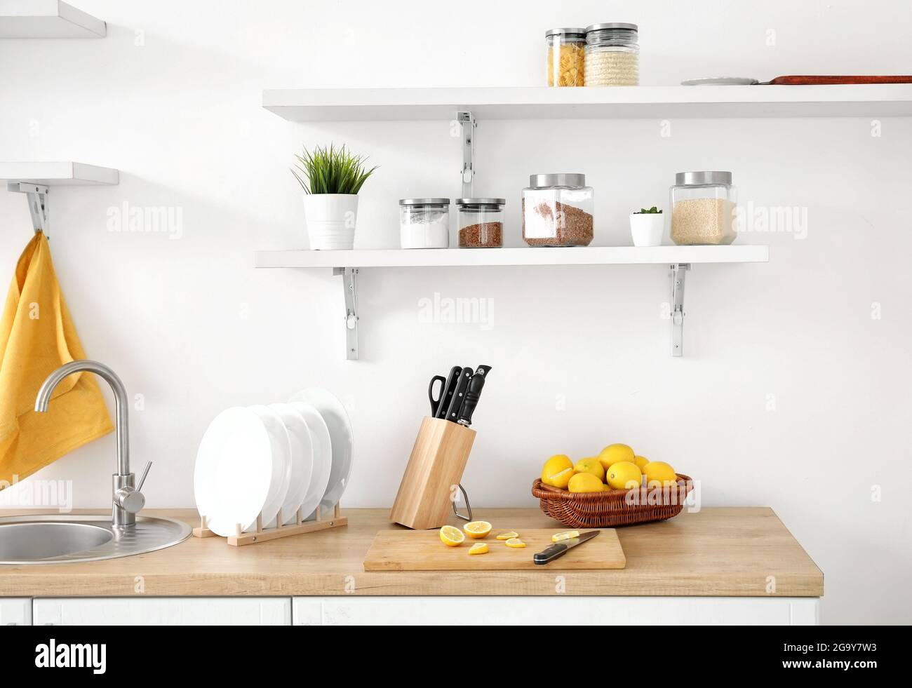 Food items on counter hi-res stock photography and images - Alamy