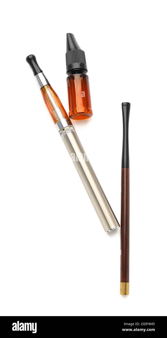 Set different electronic smoking hi-res stock photography and images ...