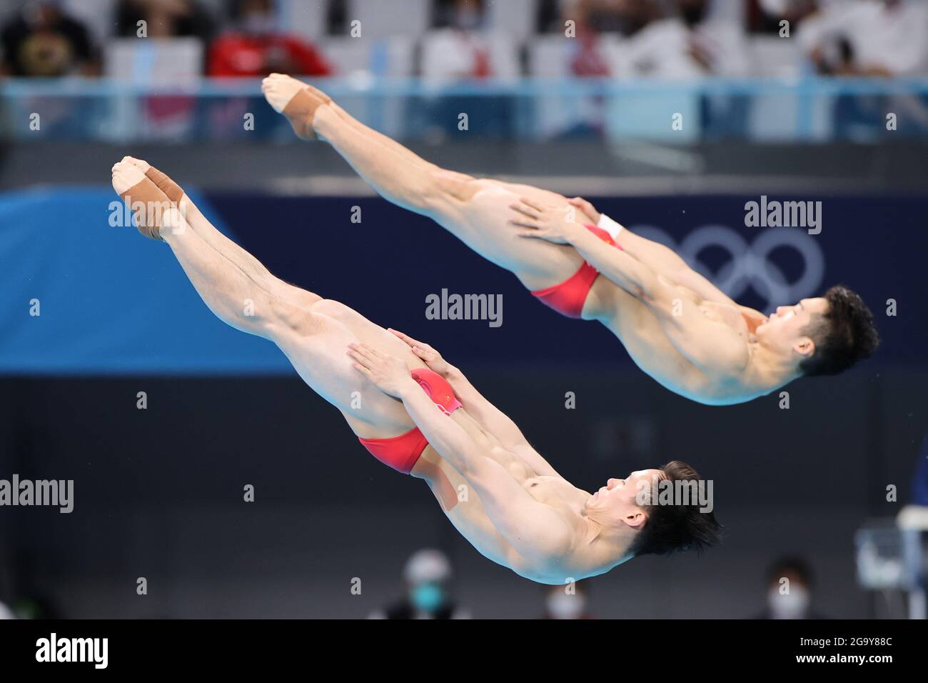 Tokyo, Japan. 28th July, 2021. Wang Zongyuan & Xie Siyi (CHN) Diving ...