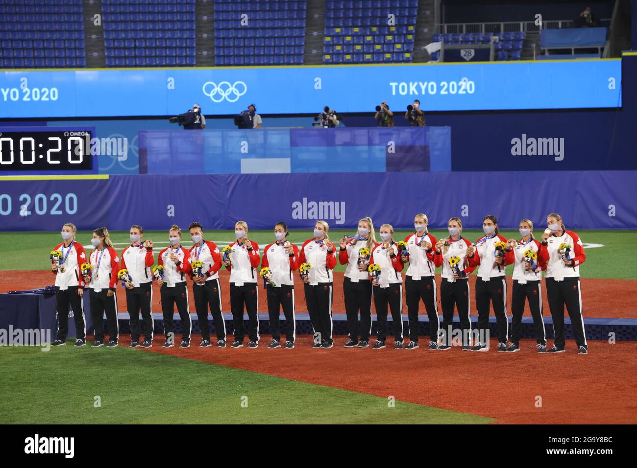 Canada Team Photo (JPN), Bronze Medal JULY 27, 2021 - Softball : Women ...