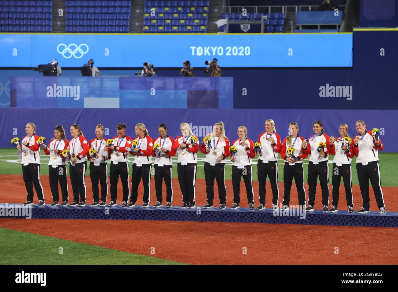 Canada Team Photo (JPN), Bronze Medal JULY 27, 2021 - Softball : Women ...