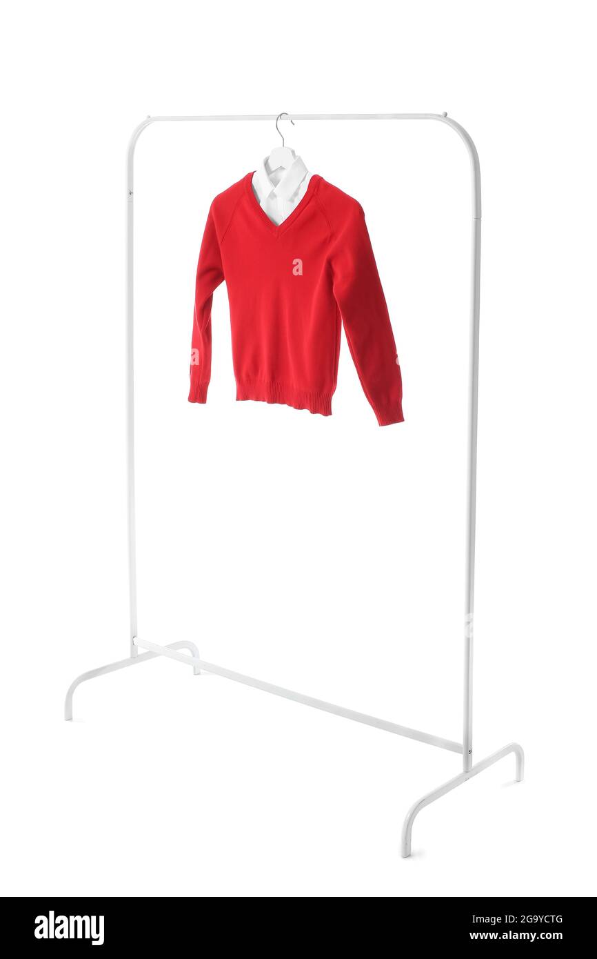 Stylish school uniform on white background Stock Photo - Alamy
