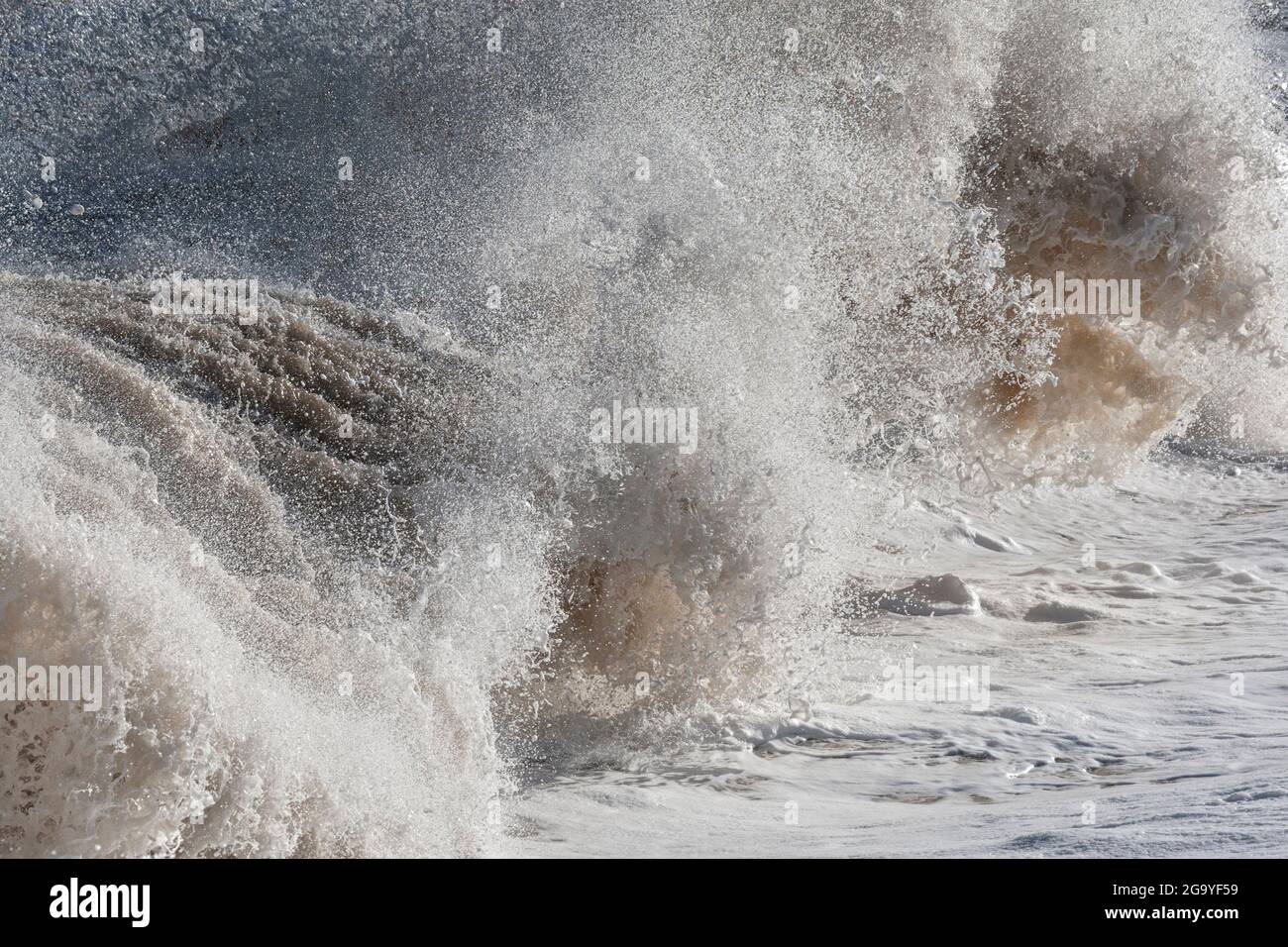Effervescent and powerful waves and their abstract patterns Stock Photo ...