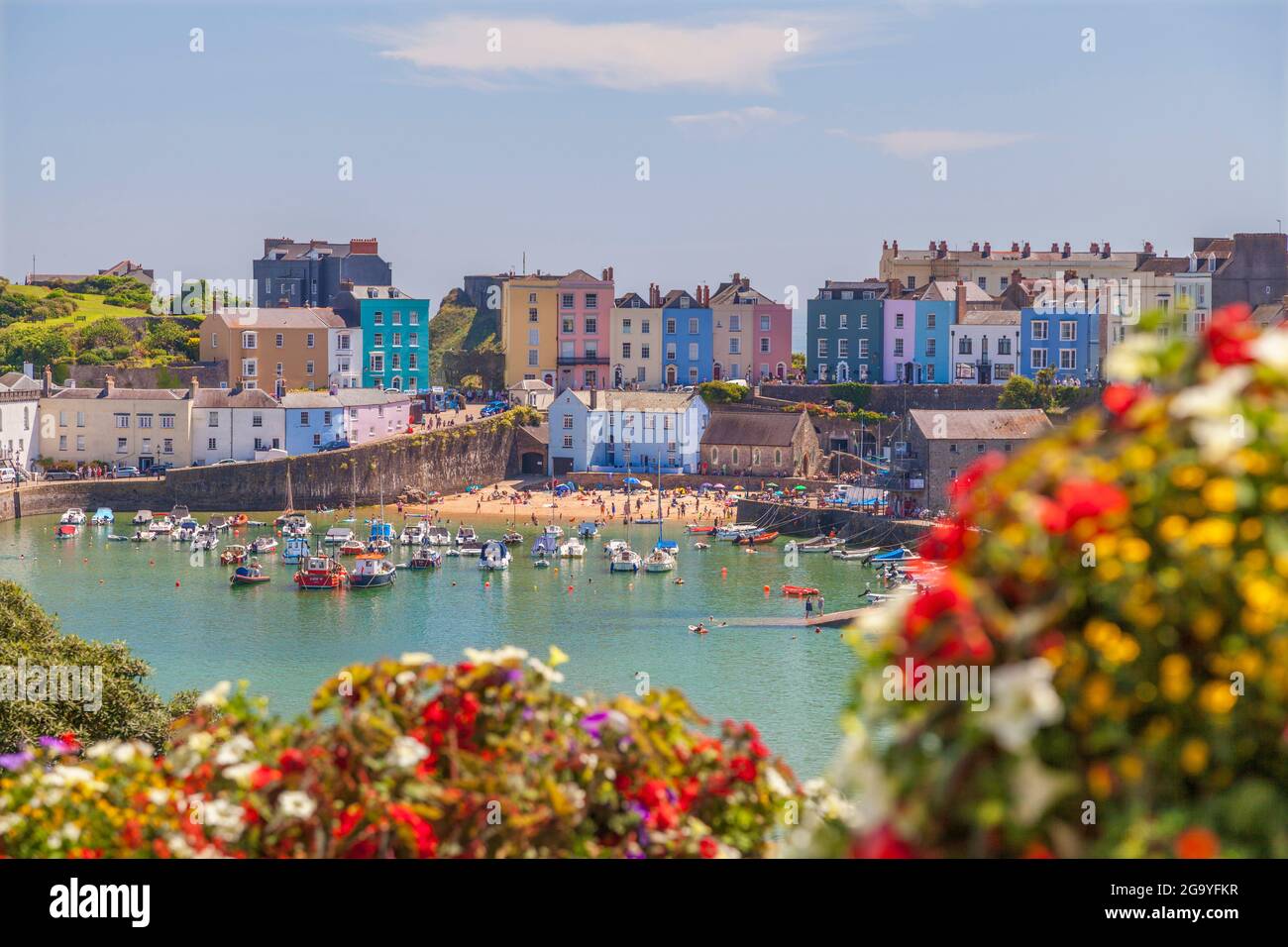 Tenby Harbour North Beach, Pembrokeshire, Wales, UK Stock Photo - Alamy