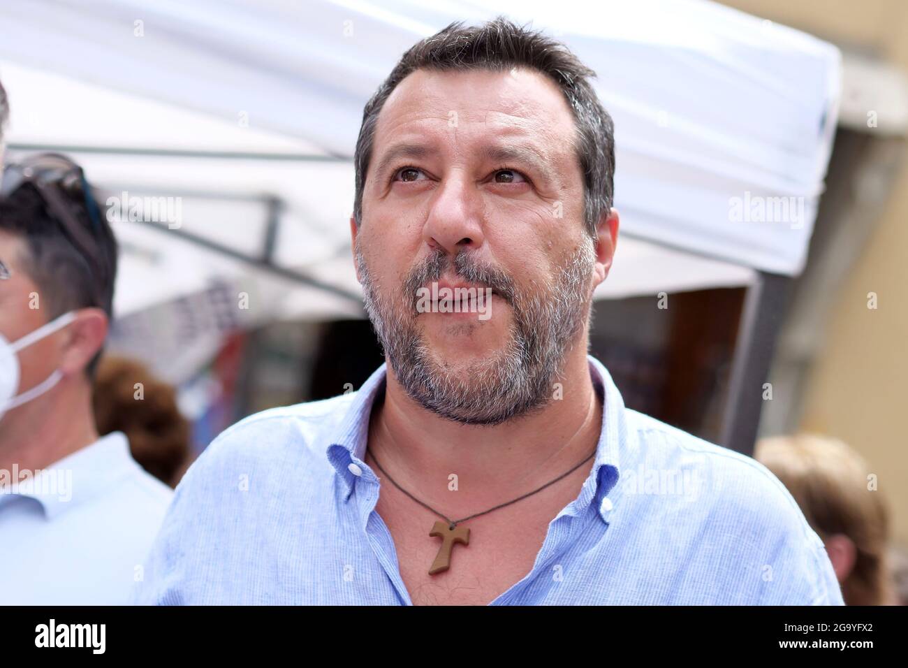 Salvini without mask hi-res stock photography and images - Alamy