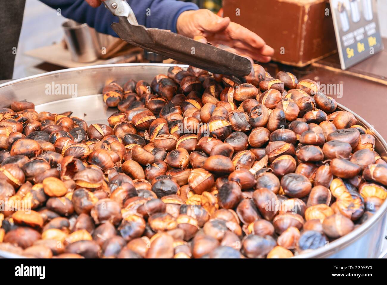 Roasted chestnuts christmas market in hi-res stock photography and ...