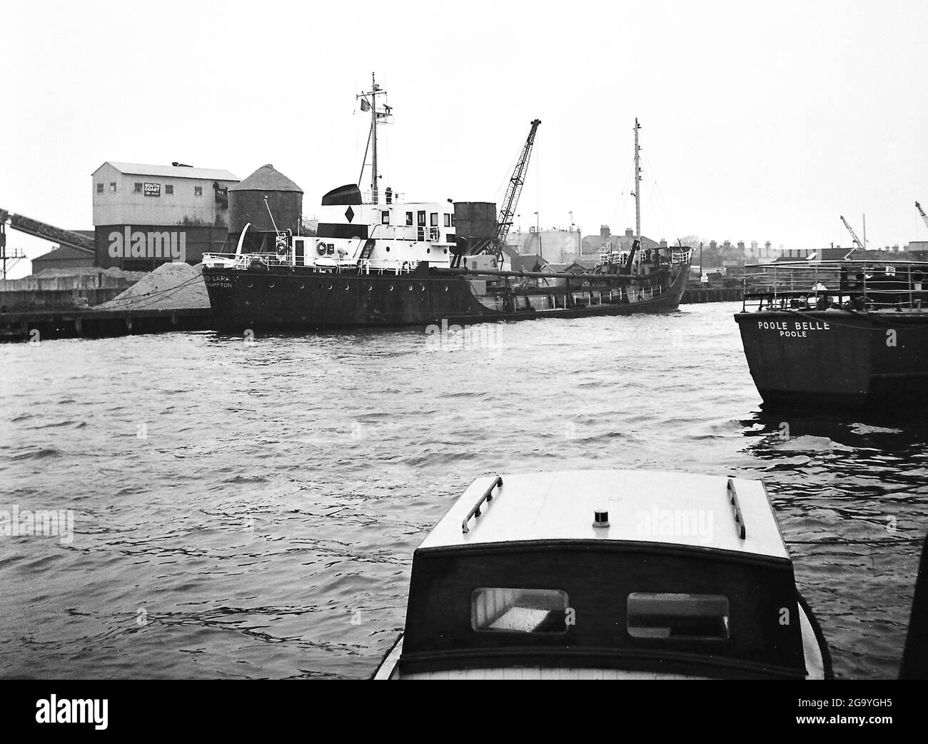 Dredger boat Black and White Stock Photos & Images - Alamy