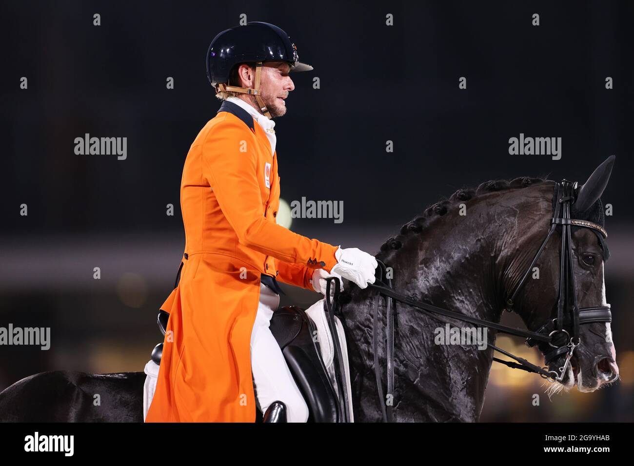 Tokyo, Japan. 27th July, 2021. Edward GAL (NED) rides on TOTAL US ...