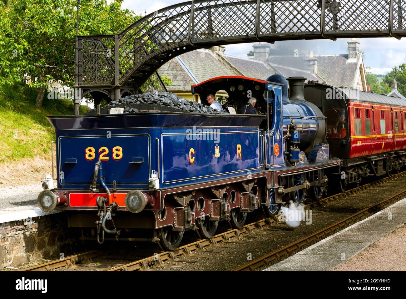 Caledonian Railway 812 Class 0-6-0 No 828 Steam Locomotive Travelling ...