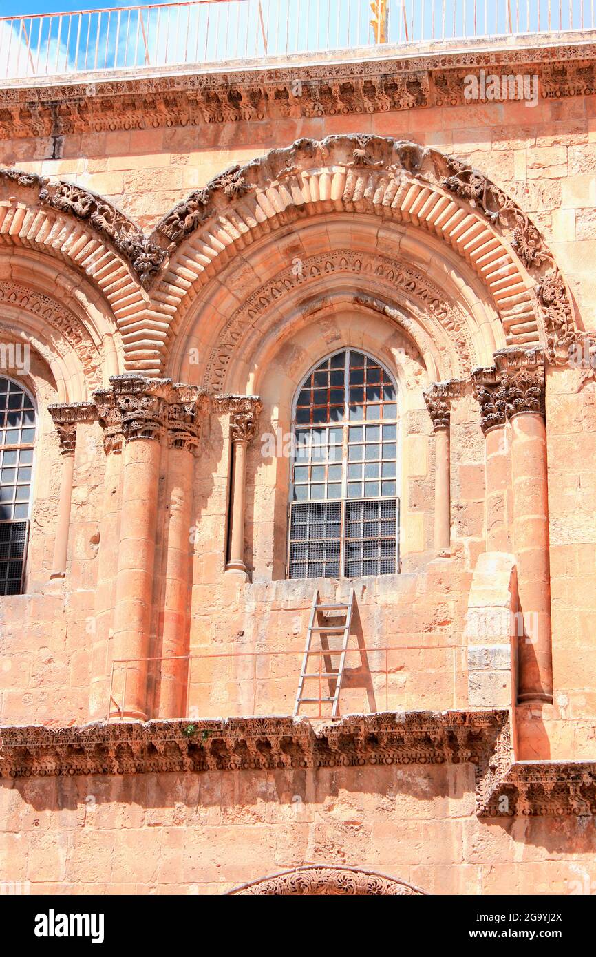 Immovable Ladder on the Church of the Holy Sepulchre in Old City of ...