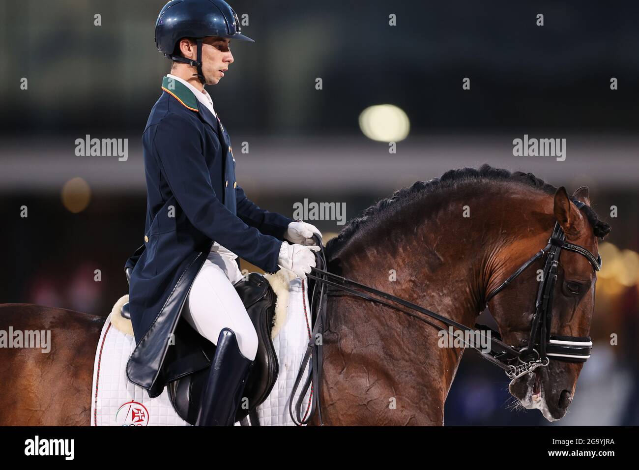 Tokyo, Japan. 27th July, 2021. Joao Miguel TORRAO (POR) rides on ...