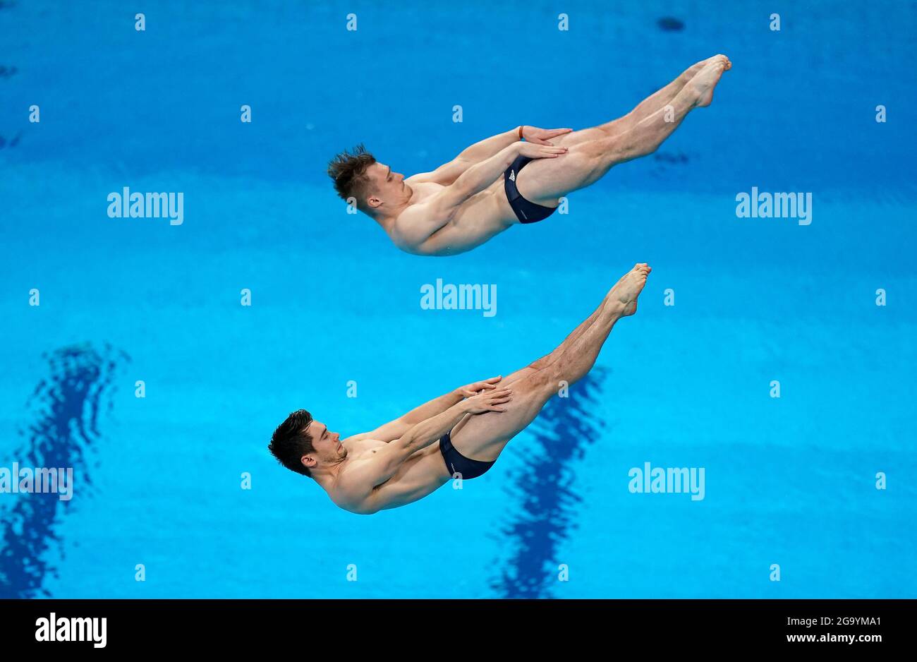 Great Britain's Daniel Goodfellow and Jack Laugher during the Men's ...