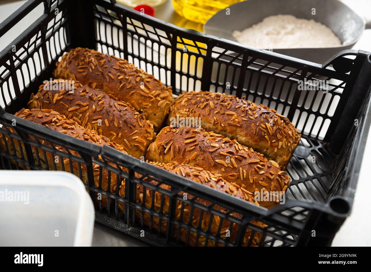 Different assortment of bread and bakery products Stock Photo - Alamy