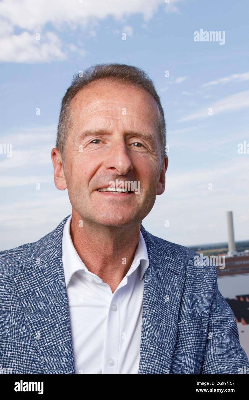 Wolfsburg, Germany. 26th July, 2021. Herbert Diess, Chairman of the ...