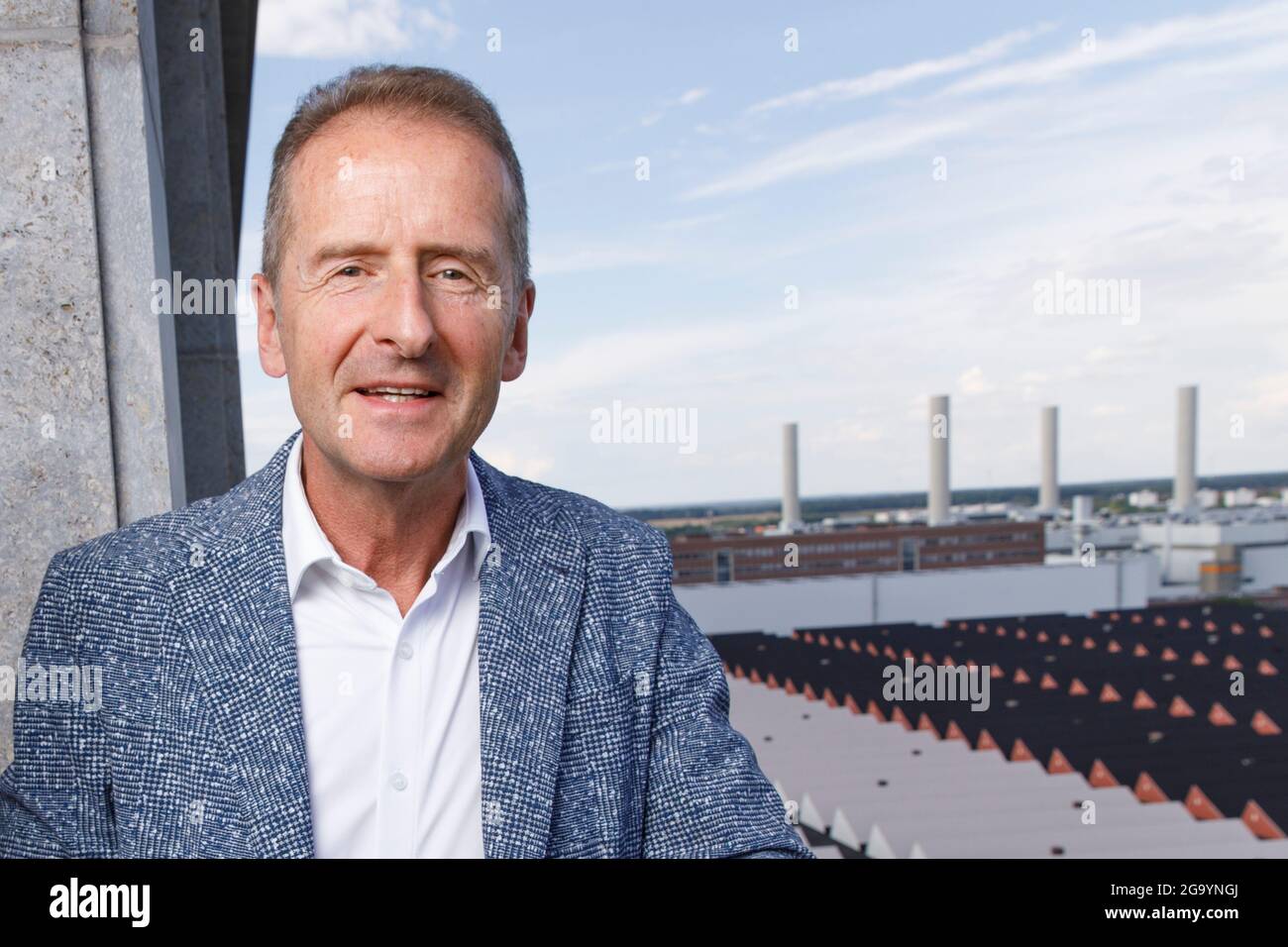Wolfsburg, Germany. 26th July, 2021. Herbert Diess, Chairman of the ...