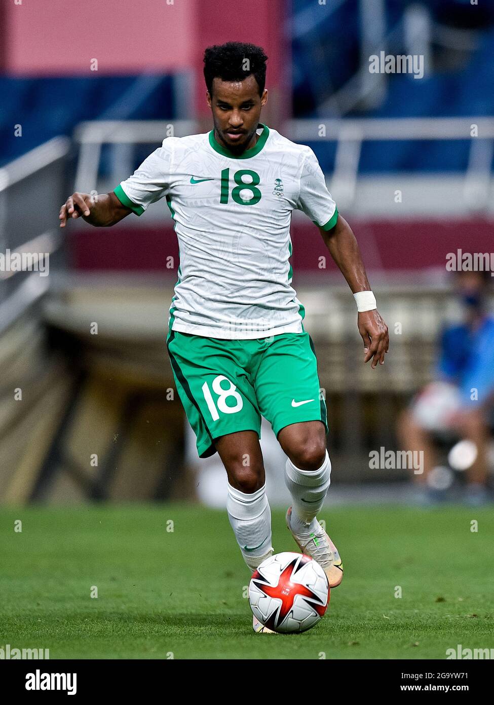 SAITAMA, JAPAN - JULY 28: Abdulrahman Ghareeb of Saudi Arabia during ...