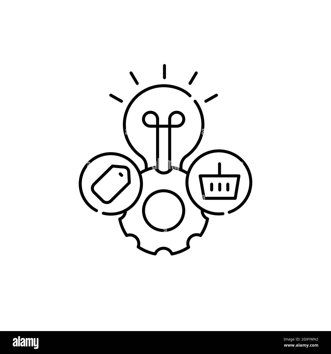 New product development olor line icon. Pictogram for web page, mobile ...