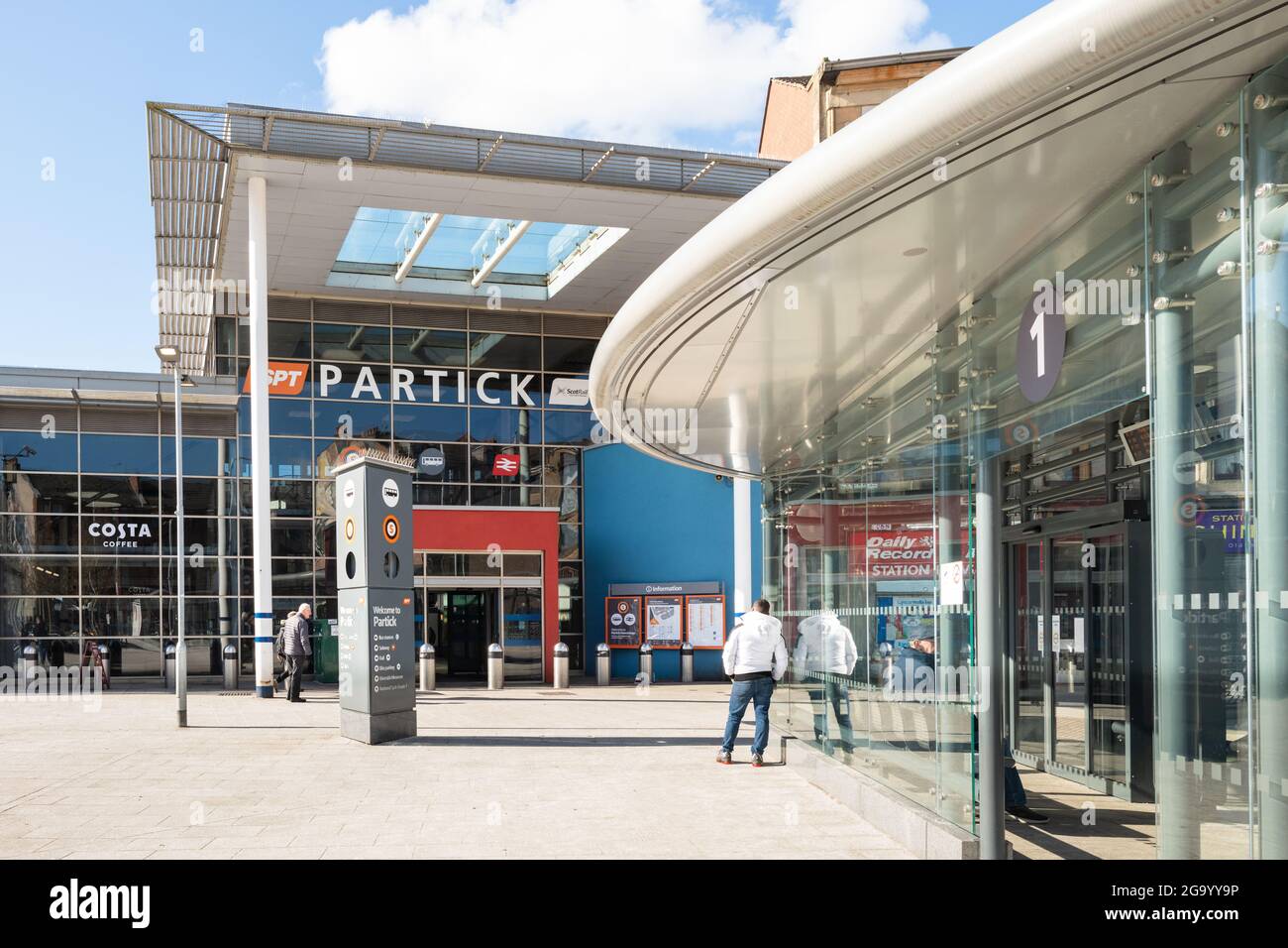 Partick Interchange transport hub - train station and bus station ...