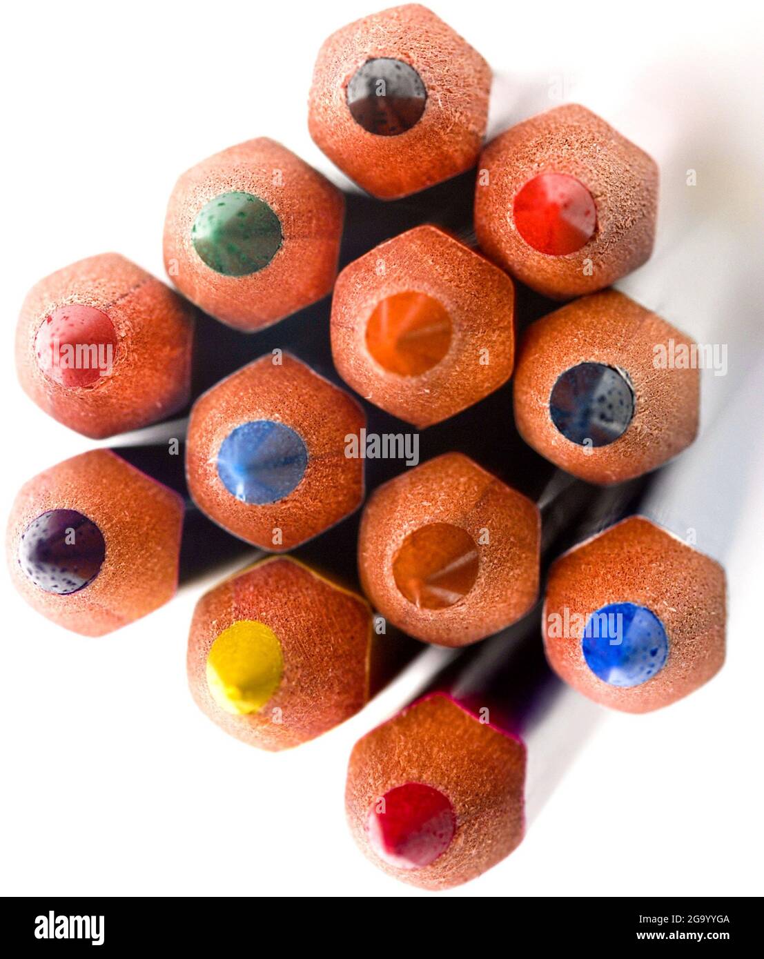 colored pencil, cutout Stock Photo - Alamy