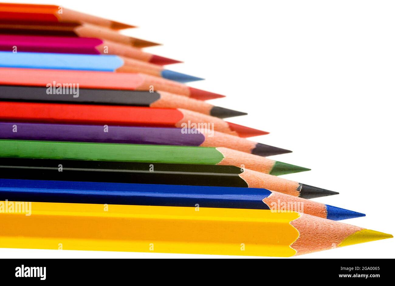 colored pencil, cutout Stock Photo - Alamy
