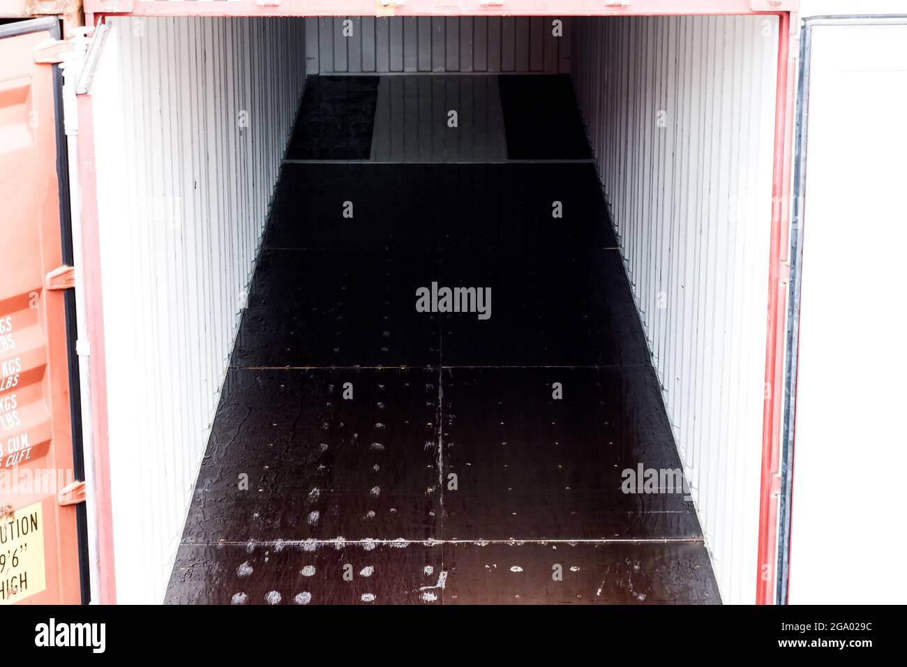 Inside the dry cabinet container Stock Photo - Alamy
