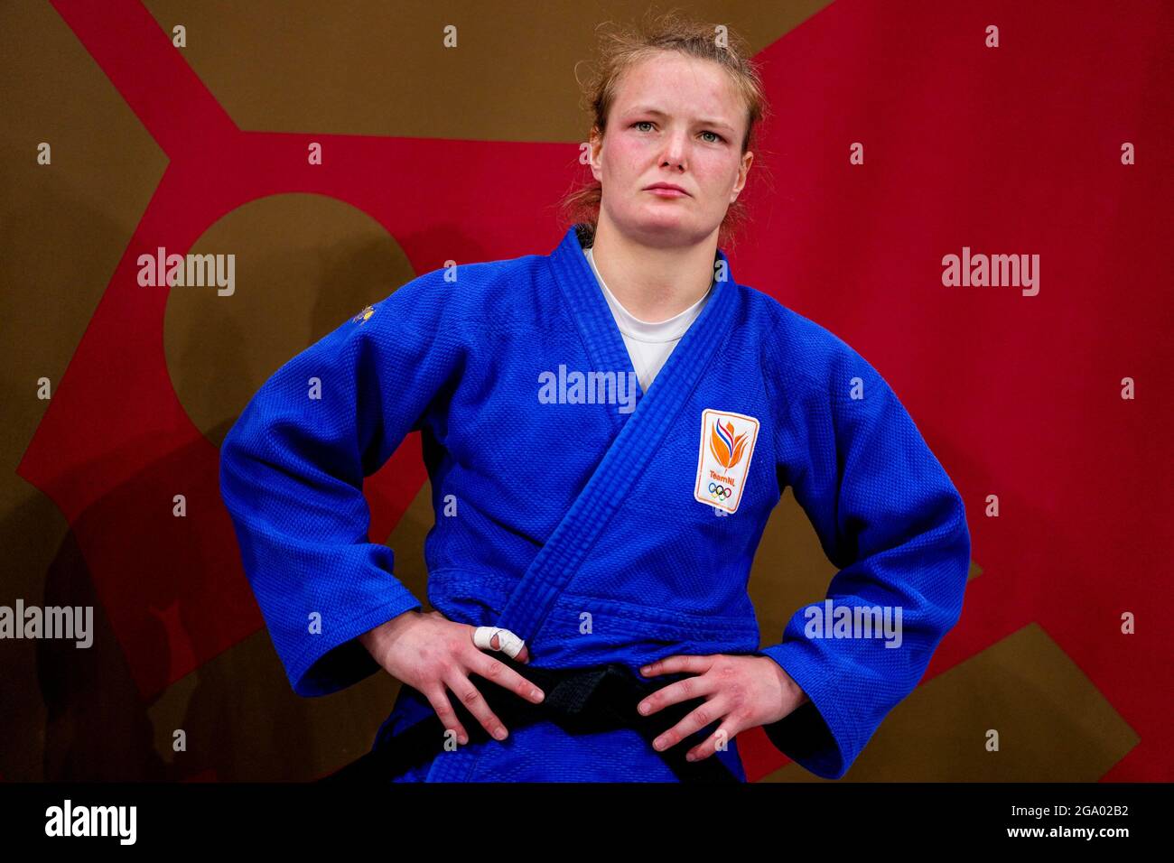 TOKYO, JAPAN - JULY 28: Sanne van Dijke of the Netherlands competing on ...