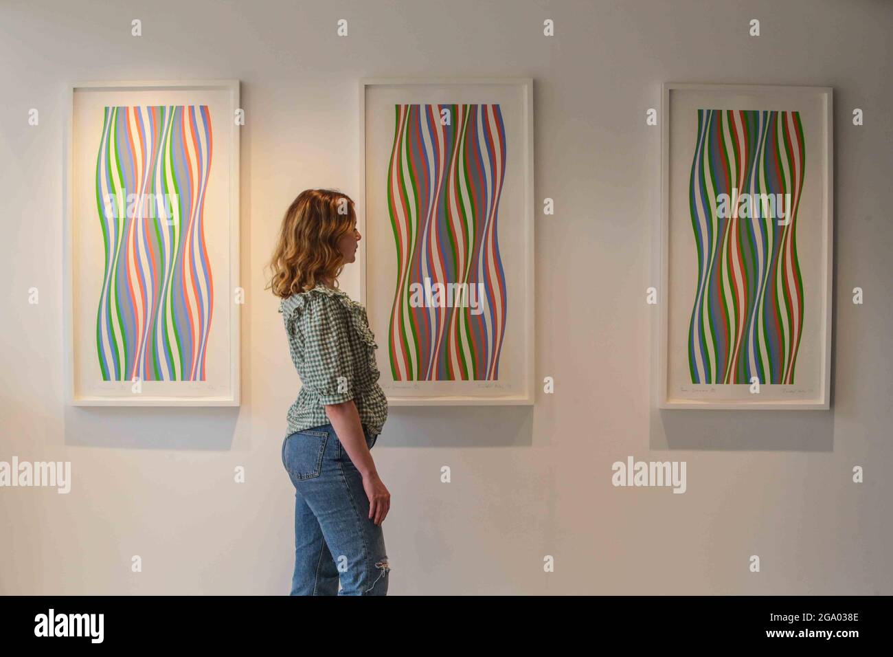 Bridget riley retrospective hi-res stock photography and images - Alamy