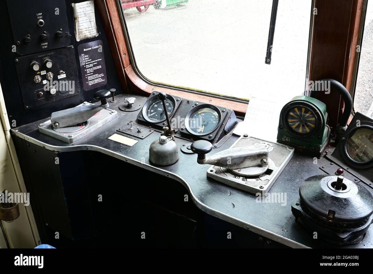 The controls of a class 101 multiple unit Stock Photo - Alamy