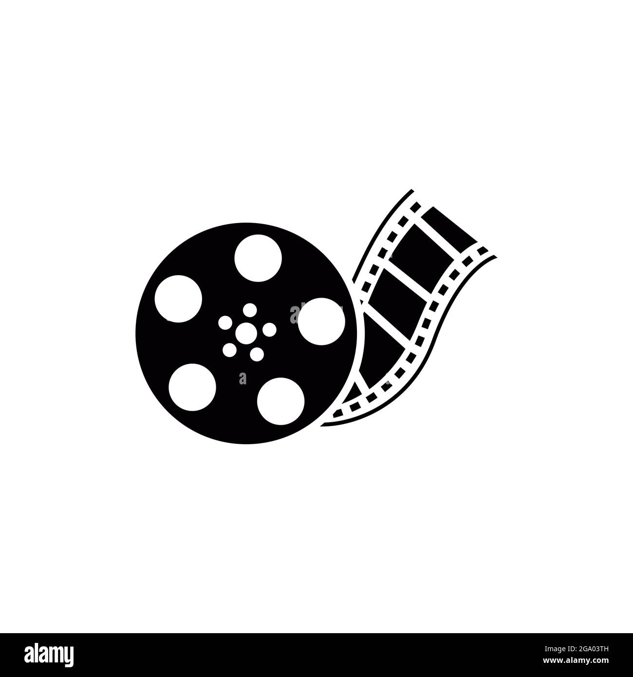 abstract film icon vector illustration template design Stock Vector ...