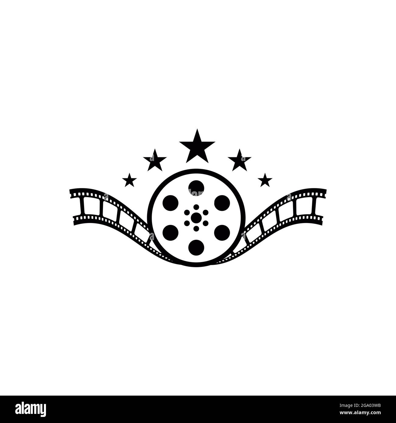 abstract film icon vector illustration template design Stock Vector ...