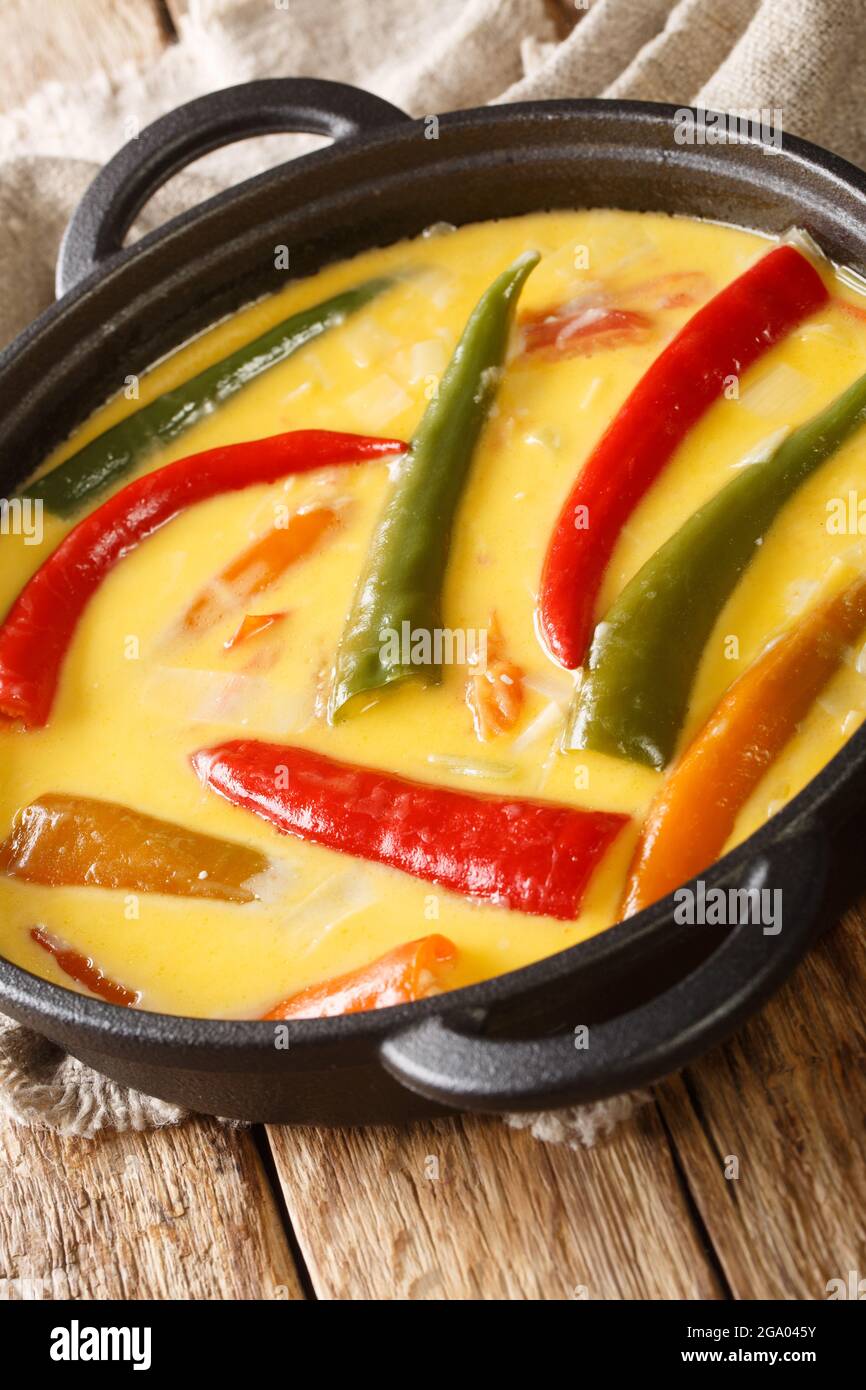 Ema Datshi, the national dish of Bhutan is a deliciously spicy stew ...