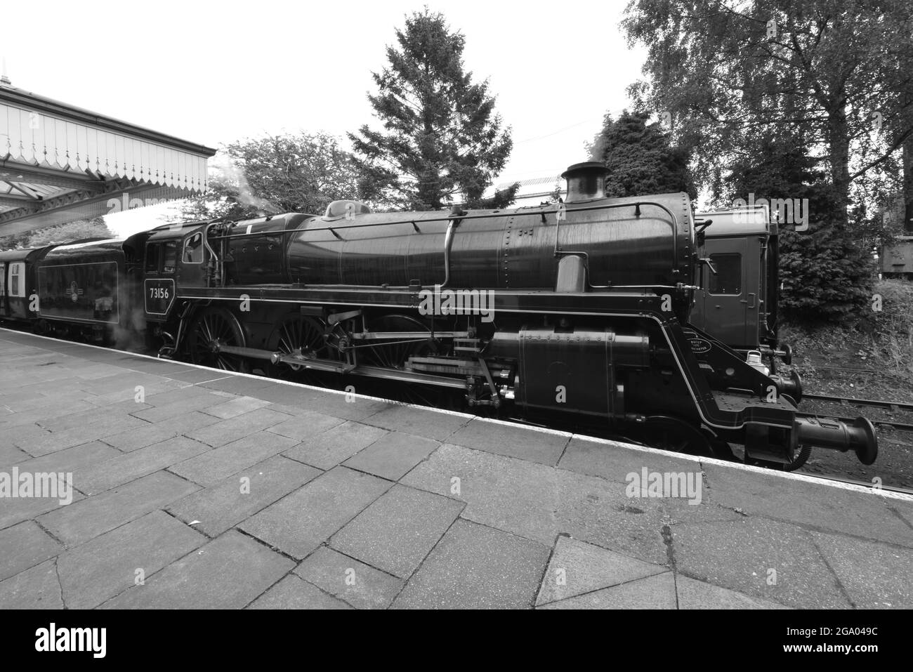 Standard class locomotive Black and White Stock Photos & Images - Alamy