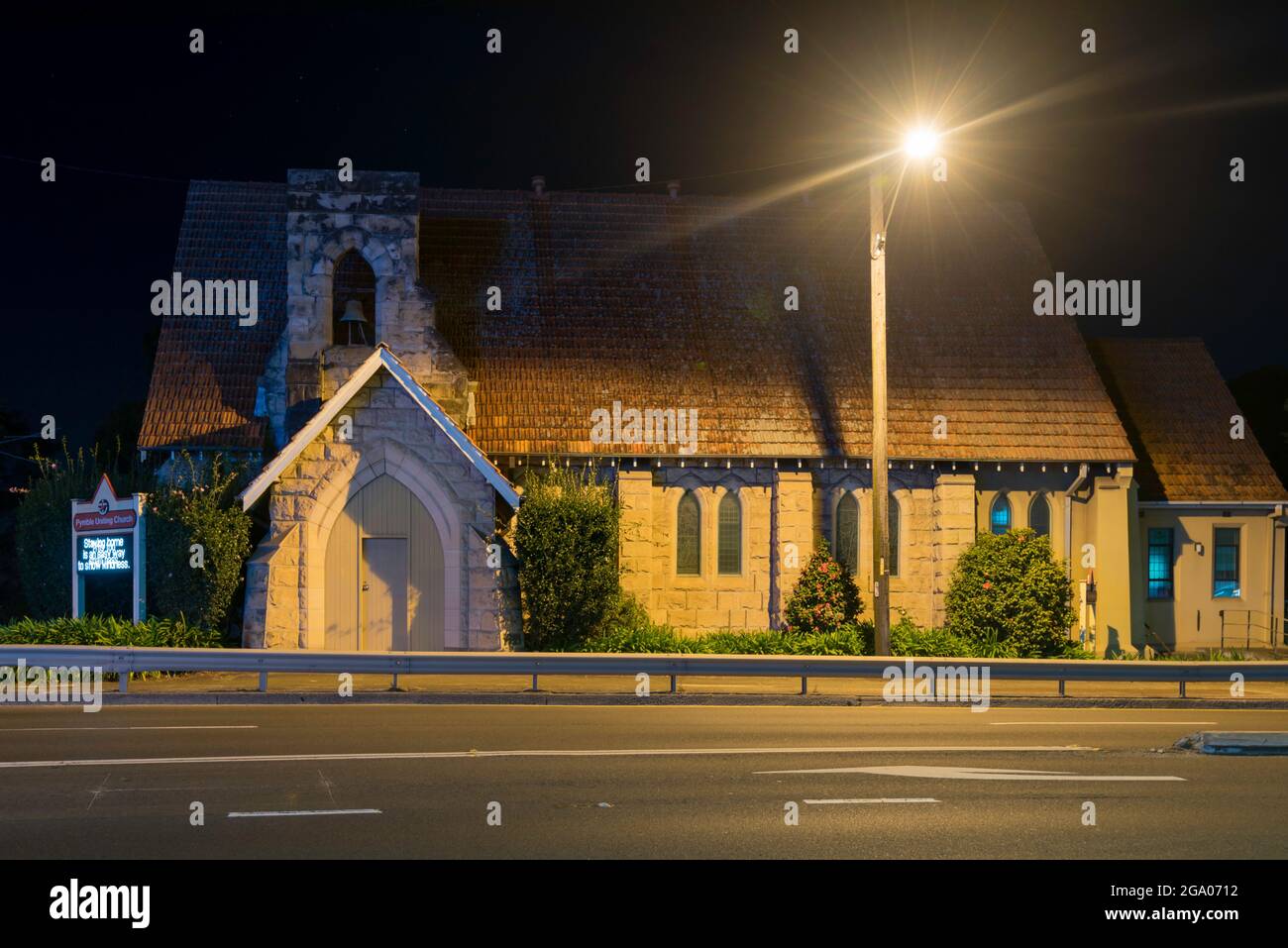 The 1903 built sandstone and terracotta tiled Uniting Church (formerly ...