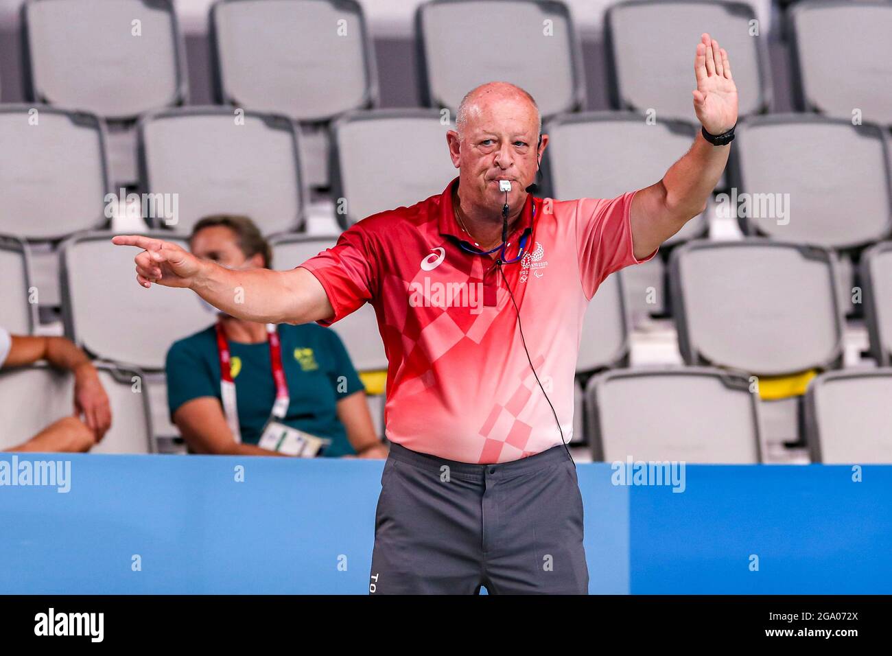 TOKYO, JAPAN - JULY 28: referee Michael Goldenberg (USA) during the ...