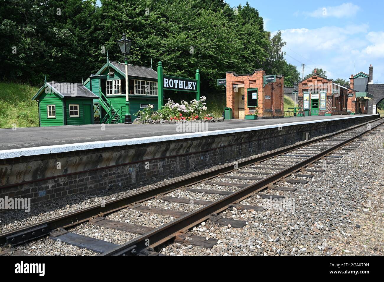 Rothley station on the Great Central Railway Stock Photo - Alamy