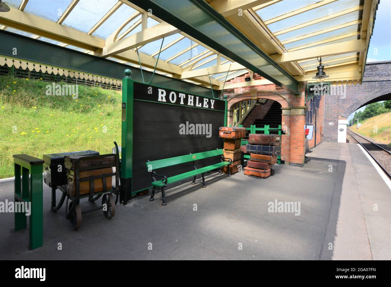 Rothley station on the Great Central Railway Stock Photo - Alamy