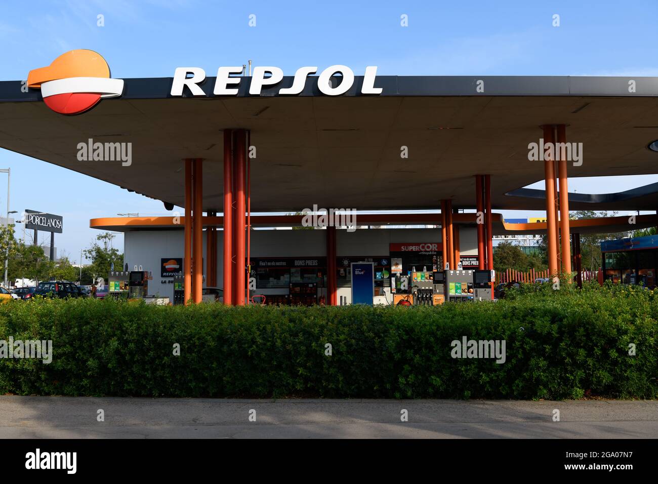 BARCELONA, SPAIN - Jul 24, 2021: Barcelona, Catalonia, Spain - July ...