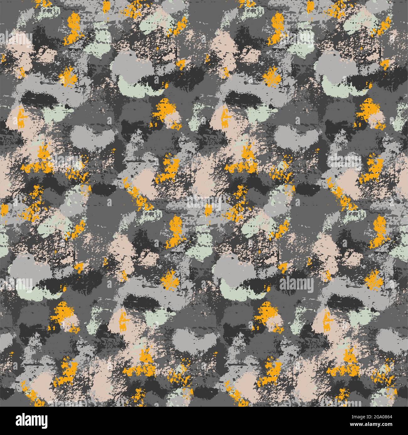 Seamless grunge natural pattern. The texture of the stone with moss and ...