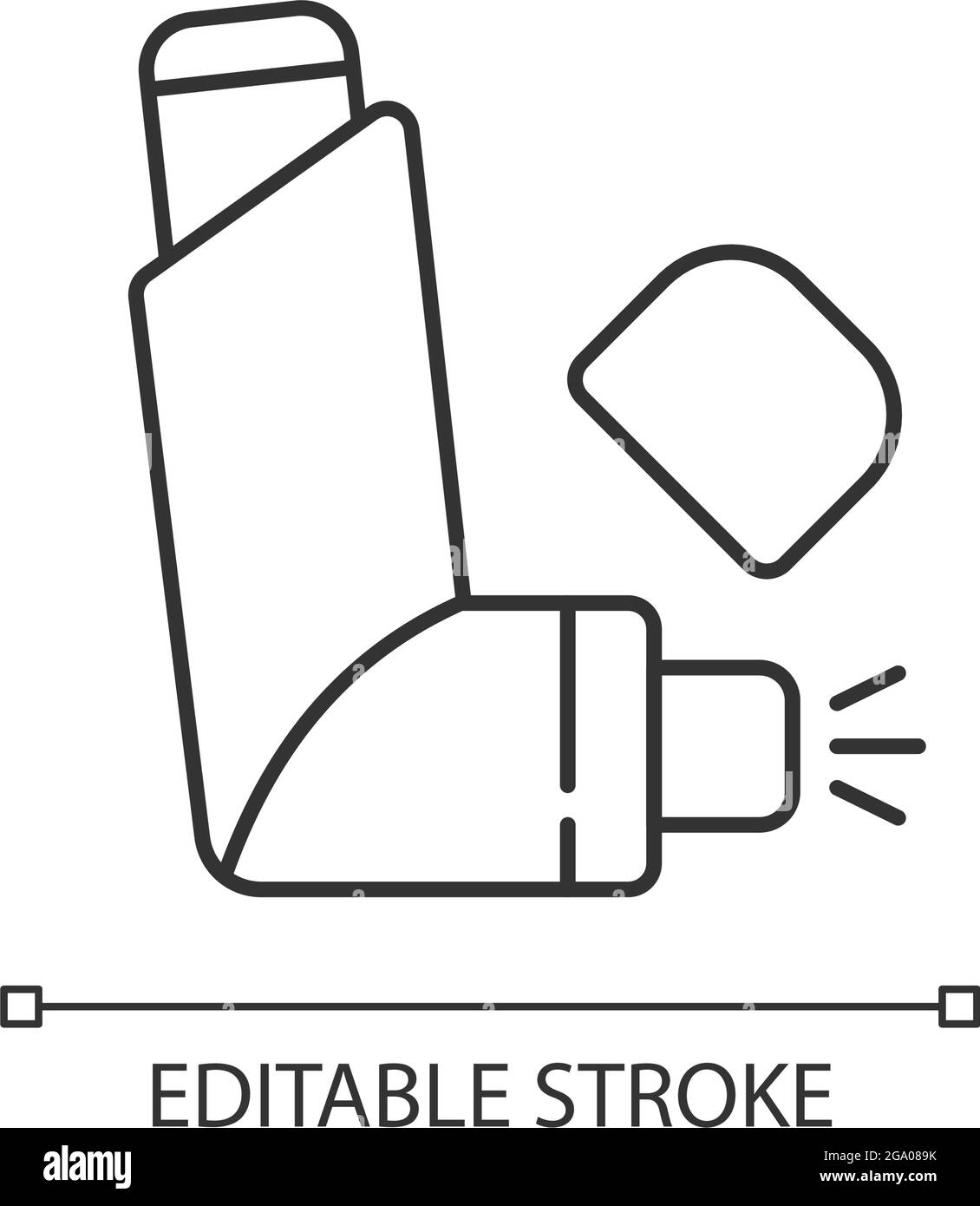 Inhaler linear icon Stock Vector Image & Art - Alamy