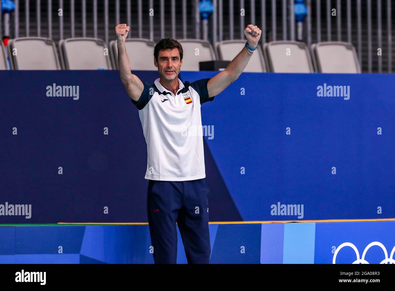 TOKYO, JAPAN - JULY 28: head coach Miki Oca of Spain during the Tokyo ...