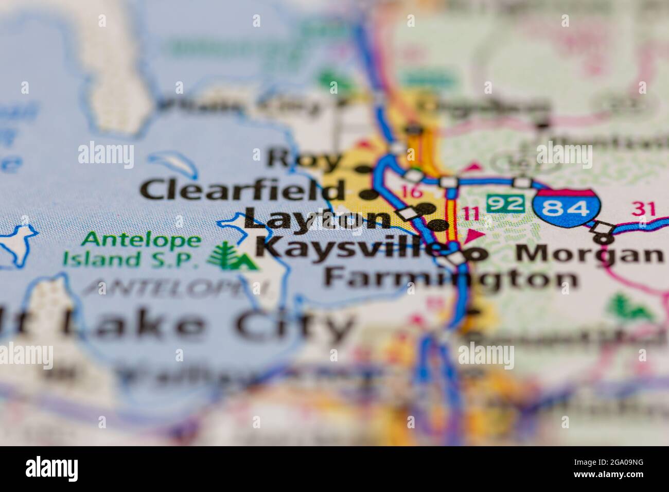 Map of layton utah hi-res stock photography and images - Alamy