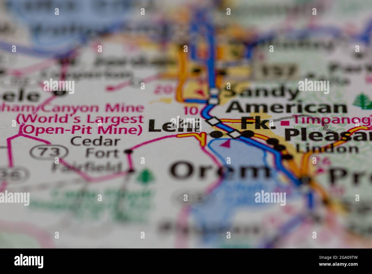 Map of lehi utah hi-res stock photography and images - Alamy