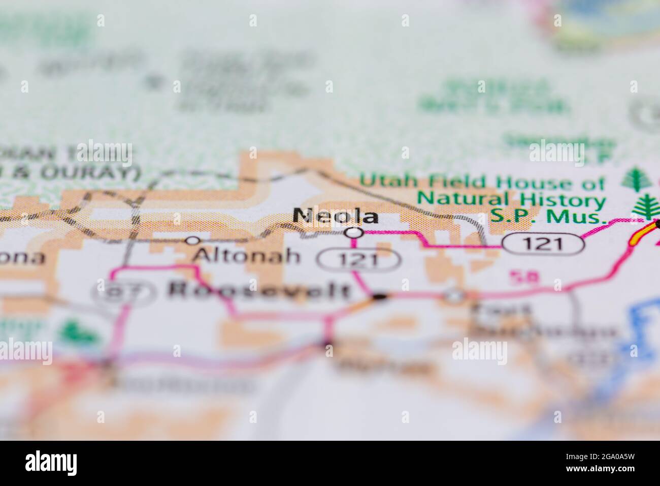 Neola utah on a map hi-res stock photography and images - Alamy