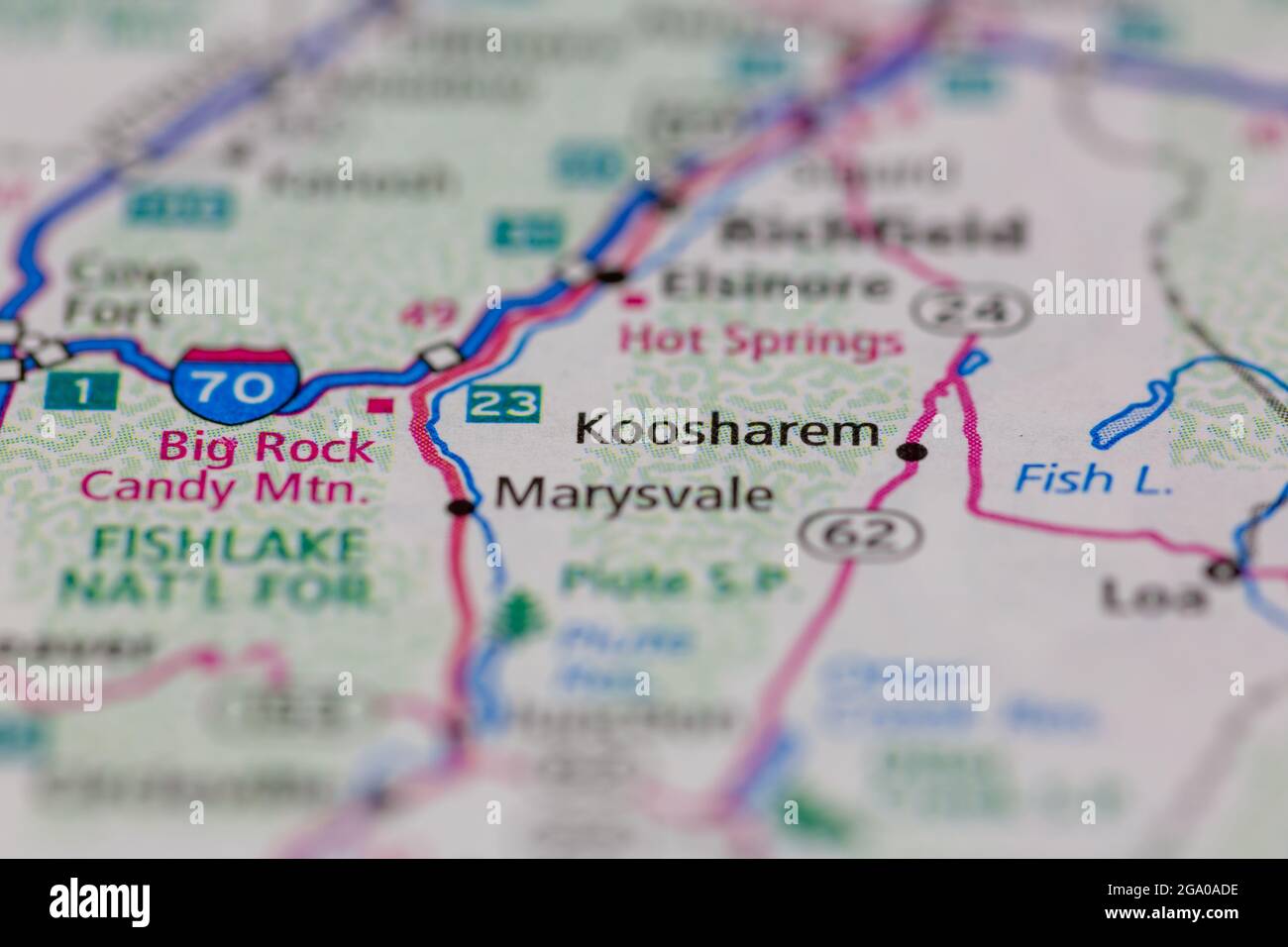 Map of koosharem hi-res stock photography and images - Alamy