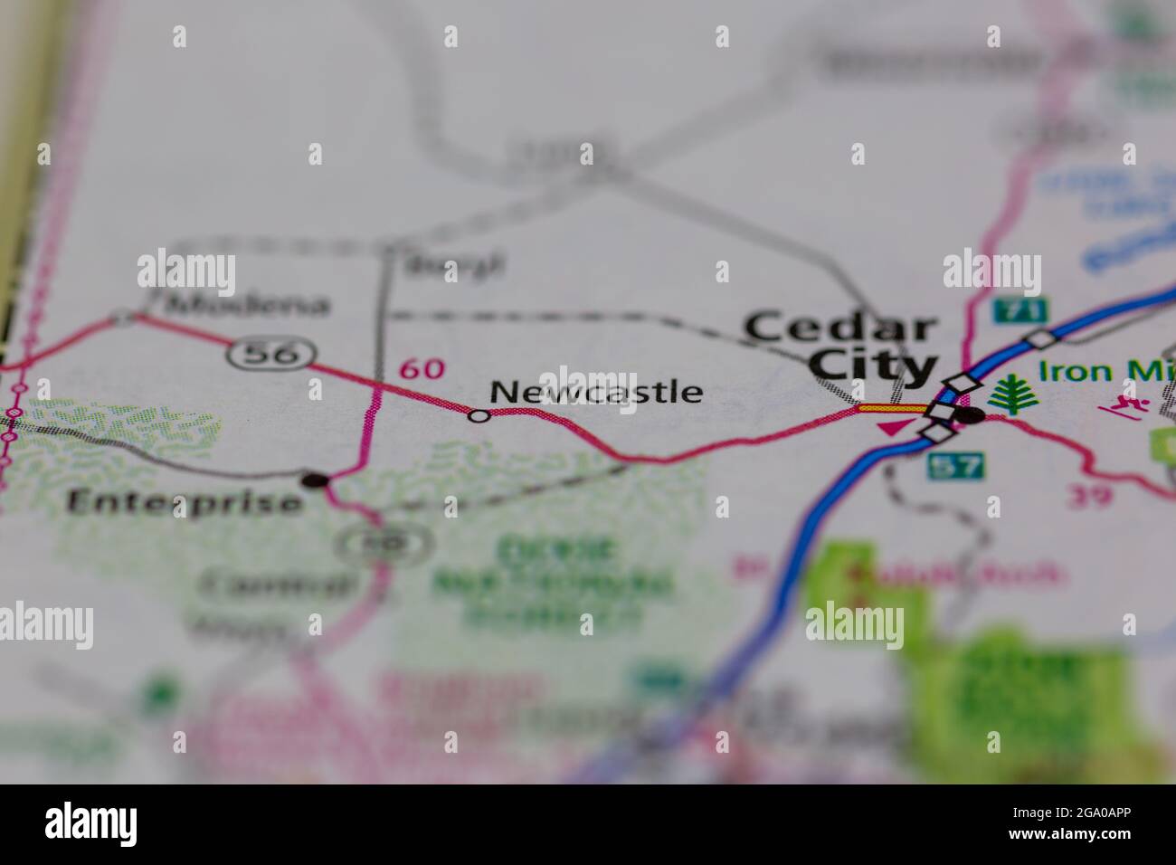 Newcastle utah map hi-res stock photography and images - Alamy