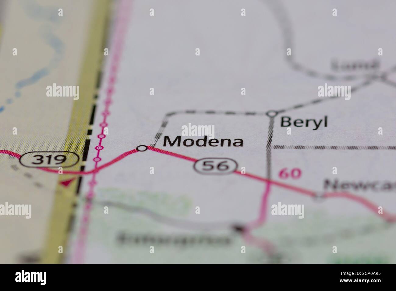 Modena utah map hi-res stock photography and images - Alamy