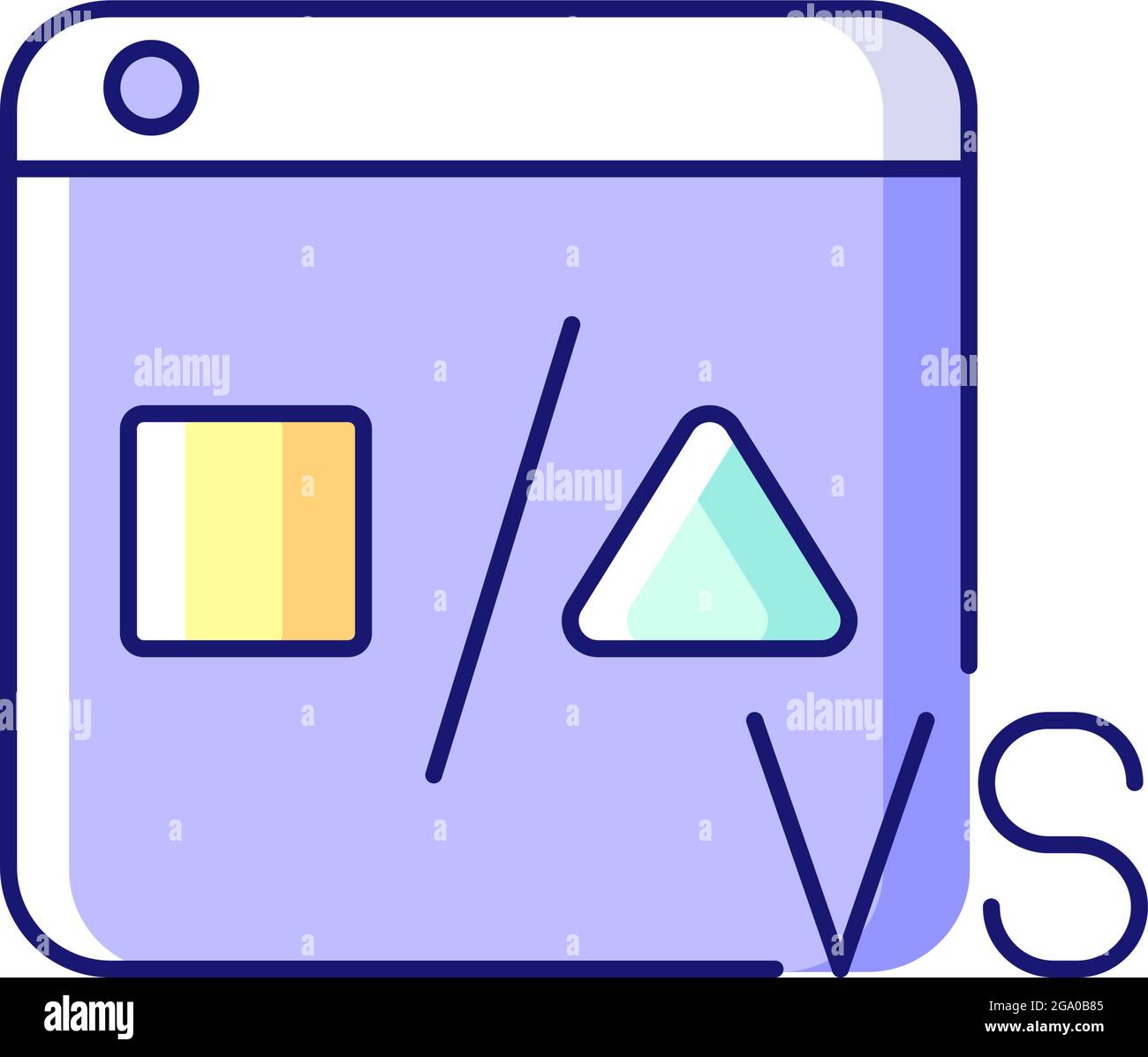 Comparison platforms RGB color icon Stock Vector Image & Art - Alamy
