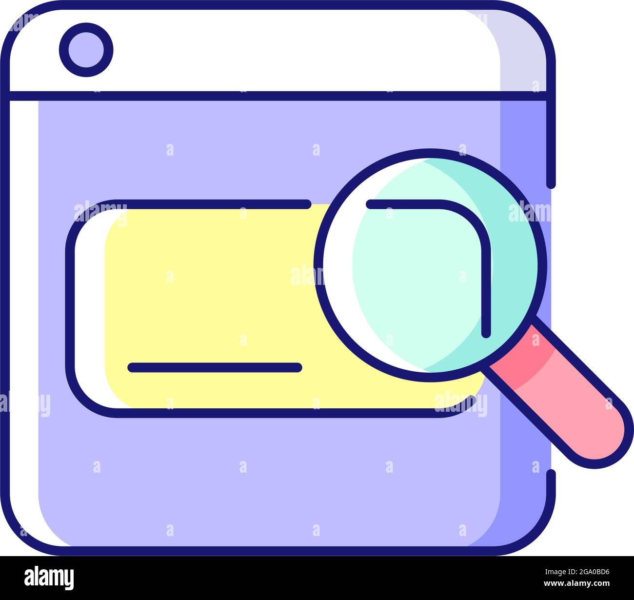 Search engines RGB color icon Stock Vector Image & Art - Alamy