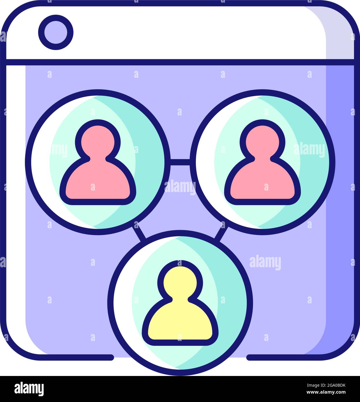 Collaborative platforms RGB color icon Stock Vector Image & Art - Alamy