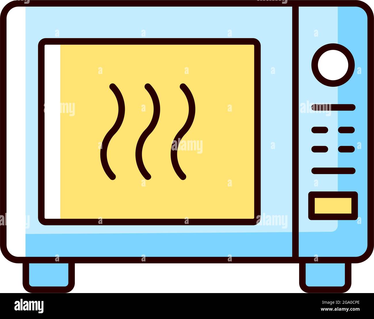 Microwave RGB color icon Stock Vector Image & Art - Alamy